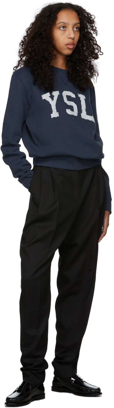 Saint Laurent Navy 'YSL' Sweater Saint Laurent