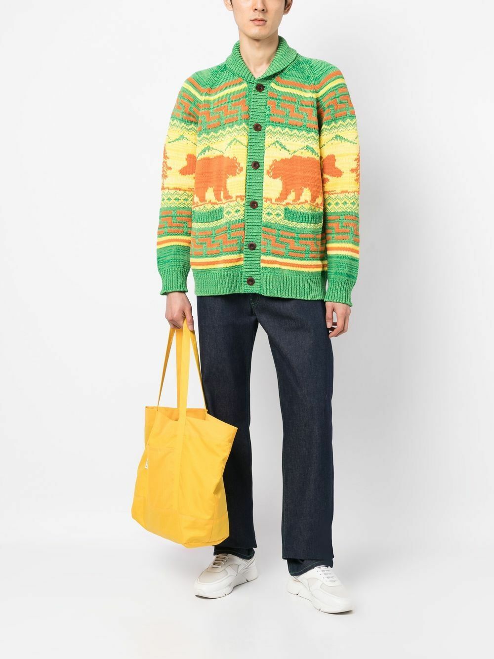 JUNYA WATANABE - Cardigan With Logo Junya Watanabe