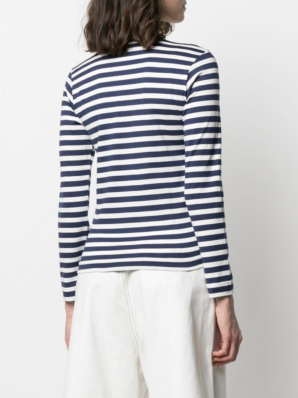 COMME DES GARCONS PLAY - Logo Striped Cotton T-shirt Comme des Garcons Play