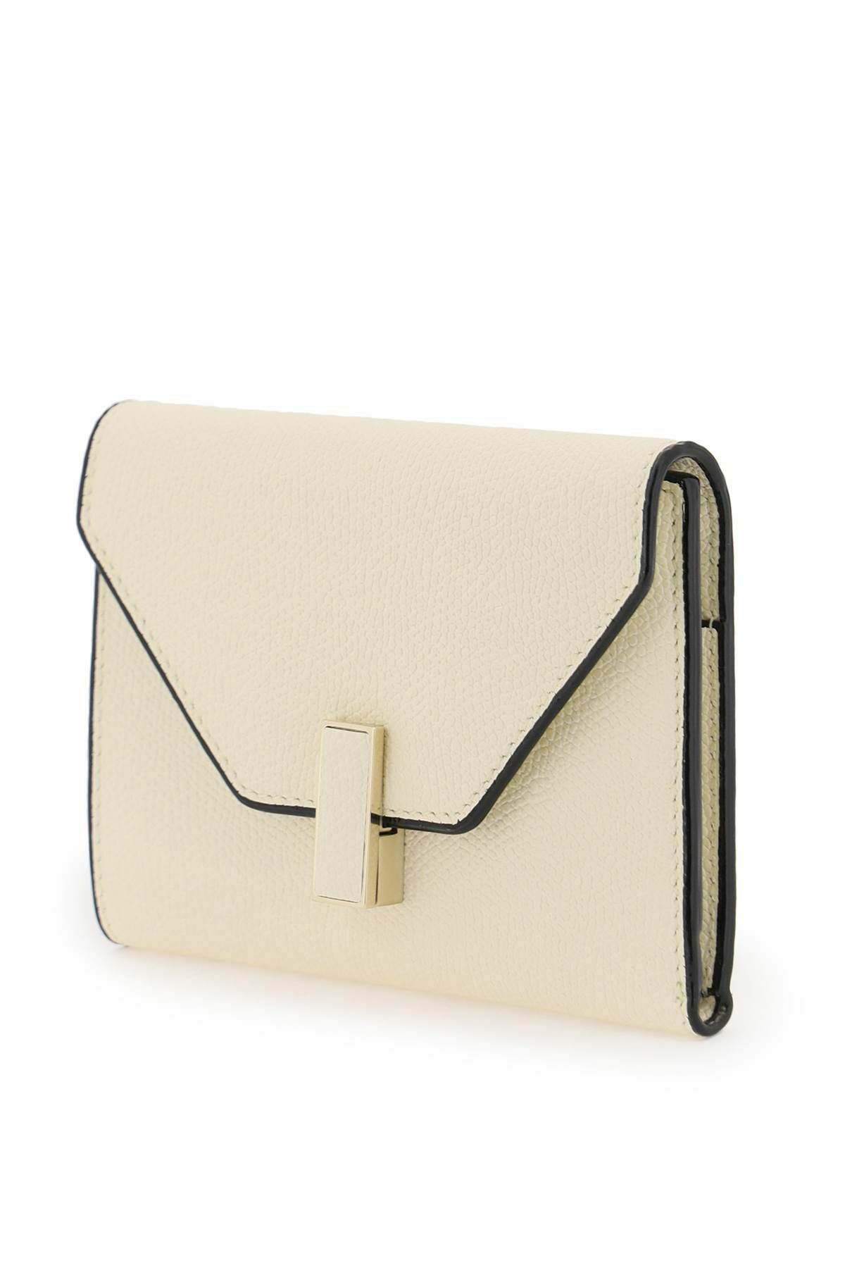 VALEXTRA trifold iside wallet White Valextra