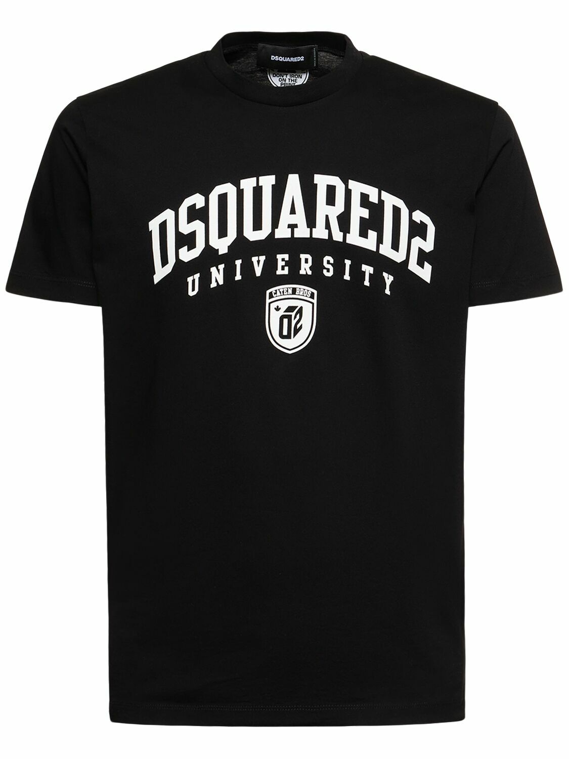 DSQUARED2 - University Logo Cotton Jersey T-shirt Dsquared2