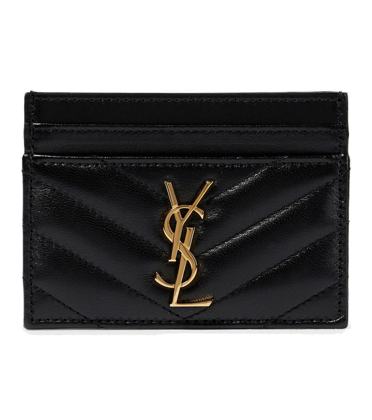 Saint Laurent Cassandre matelassé leather card holder Saint Laurent
