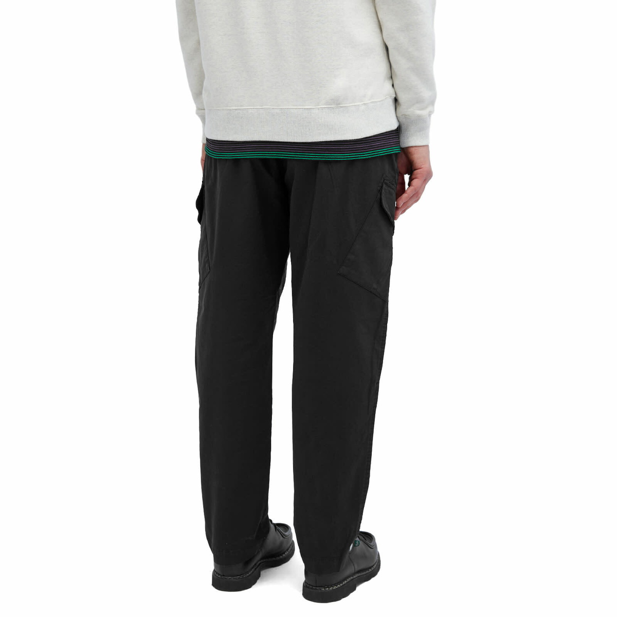 Paul Smith Men's Straight Fit Cargo Trousers in Black Paul Smith