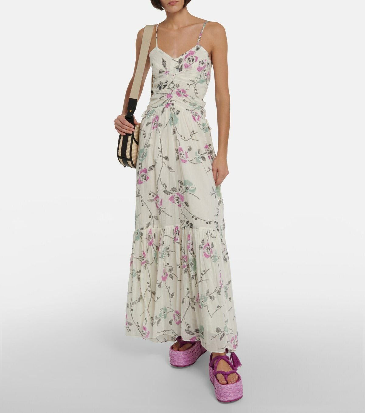 Marant Etoile Giana cotton voile maxi dress Isabel Marant Etoile