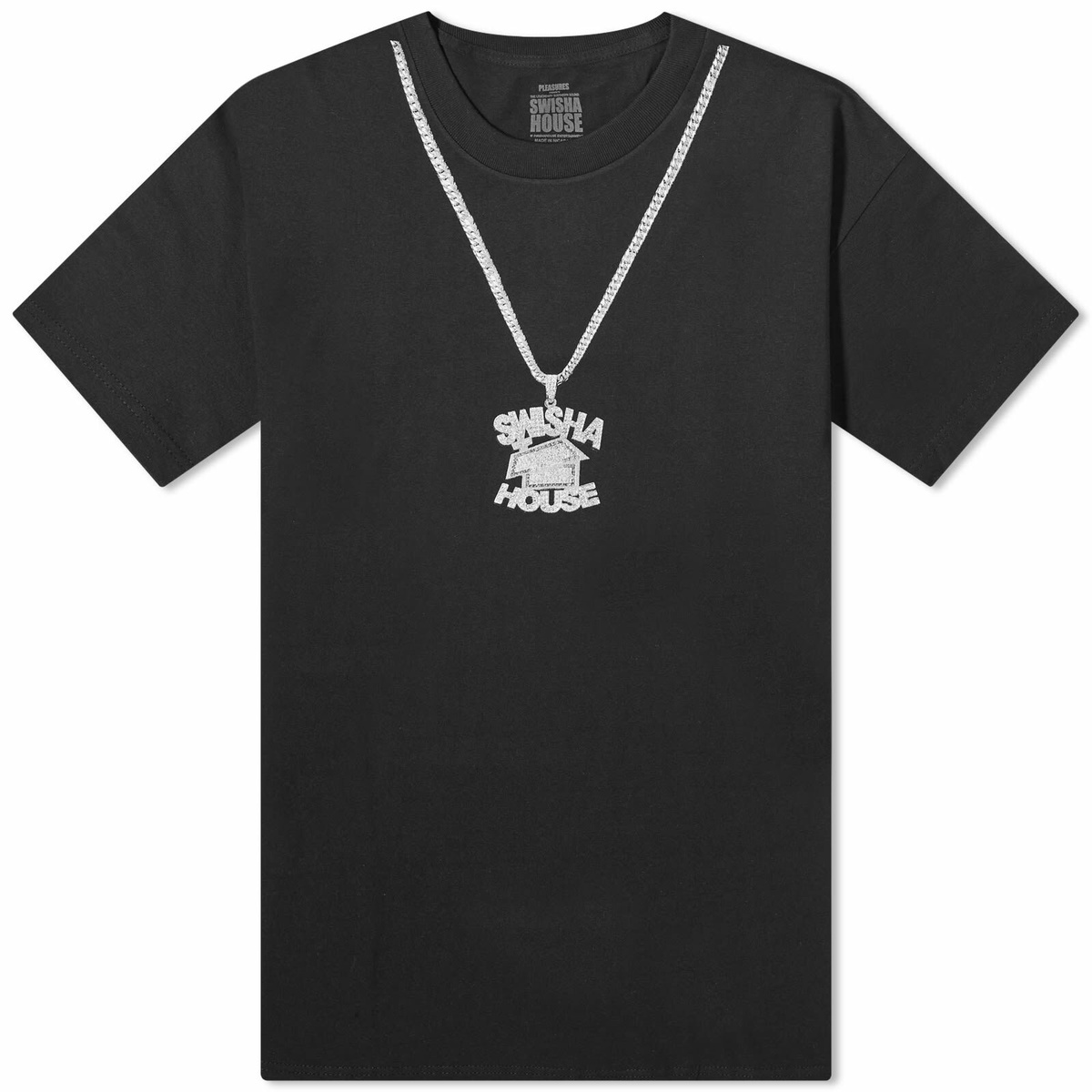 Pleasures Men's Swishahouse Chain T-Shirt in Black PLEASURES