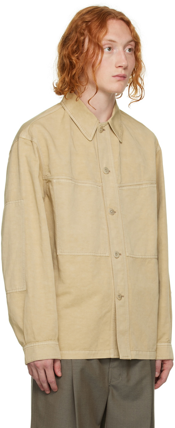 LEMAIRE Beige Garment Dyed Jacket Lemaire