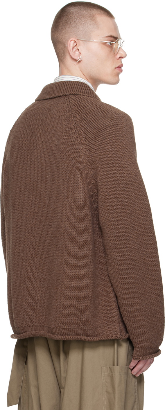 XENIA TELUNTS Brown 'The Evening' Cardigan