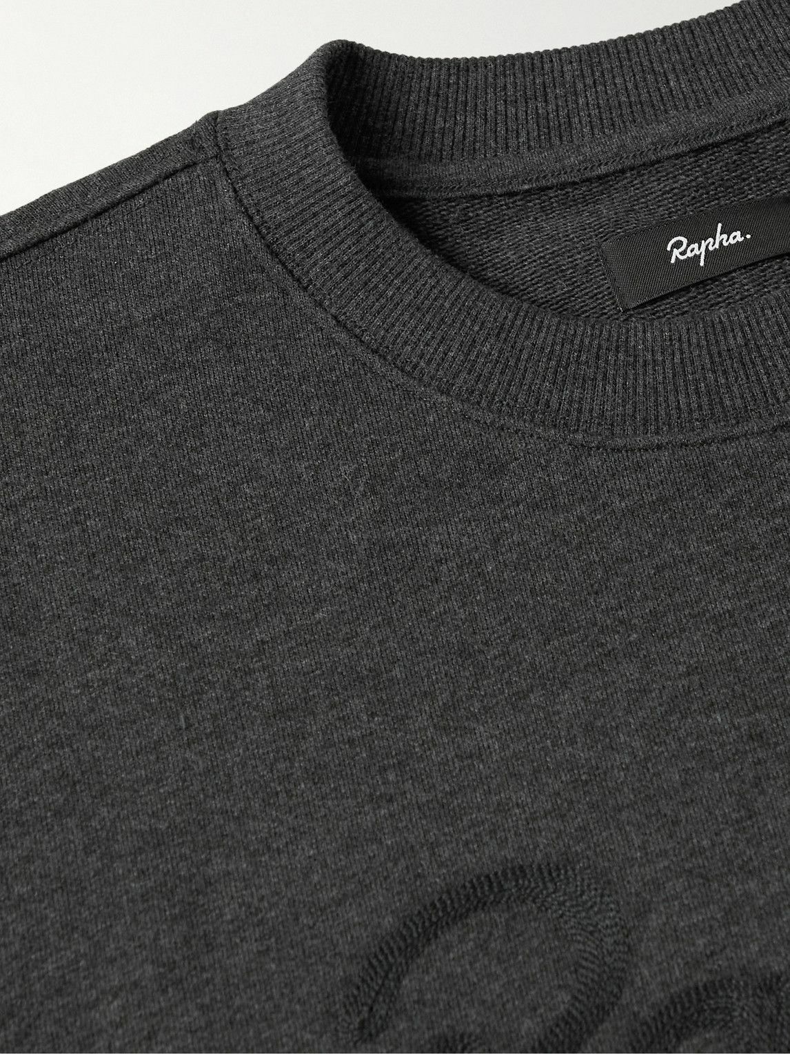 Rapha - Logo-Embroidered Cotton-Jersey Sweatshirt - Gray Rapha