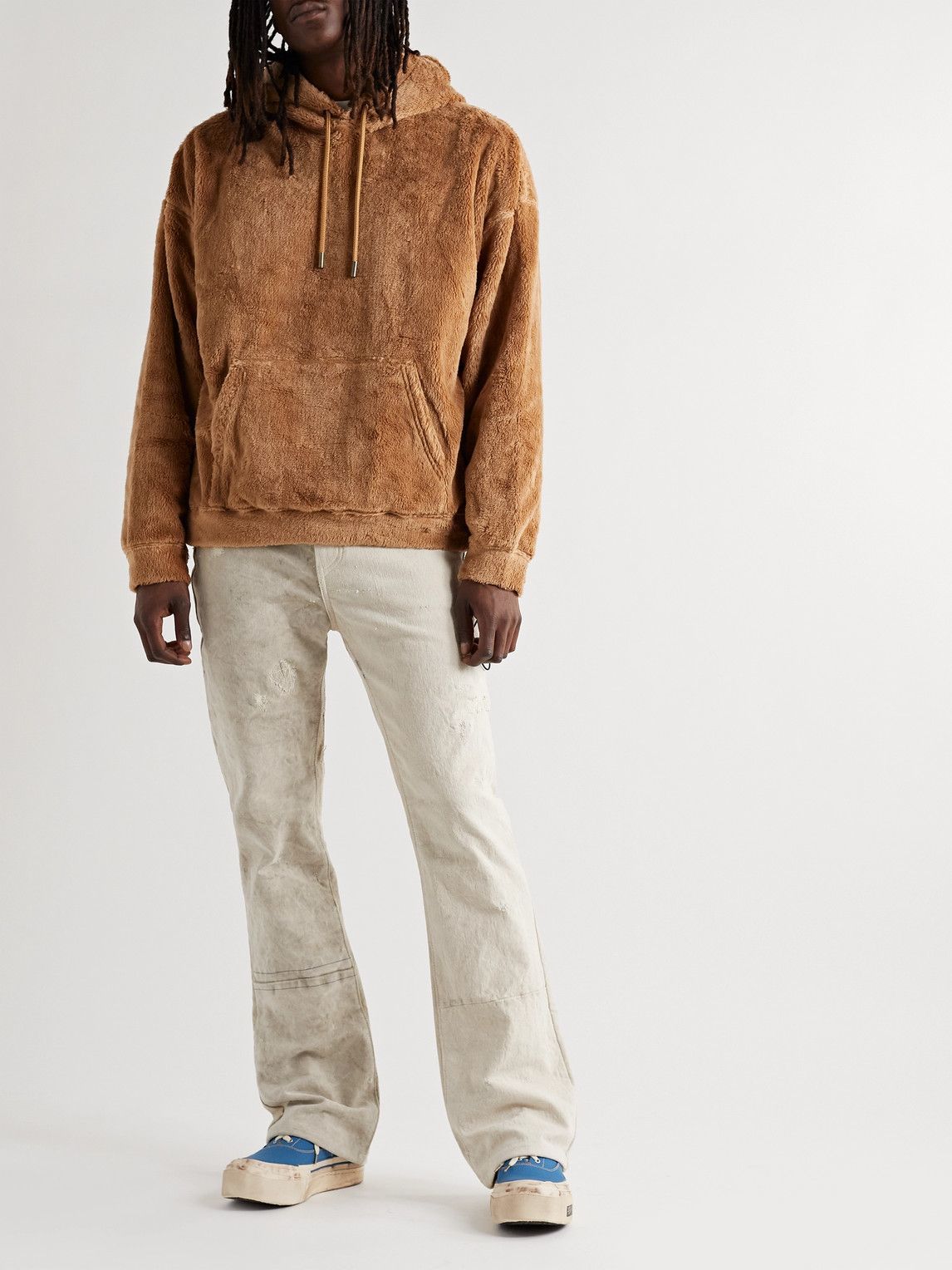 Visvim - Logan Deck II G.Patten Distressed Canvas Sneakers - Blue Visvim