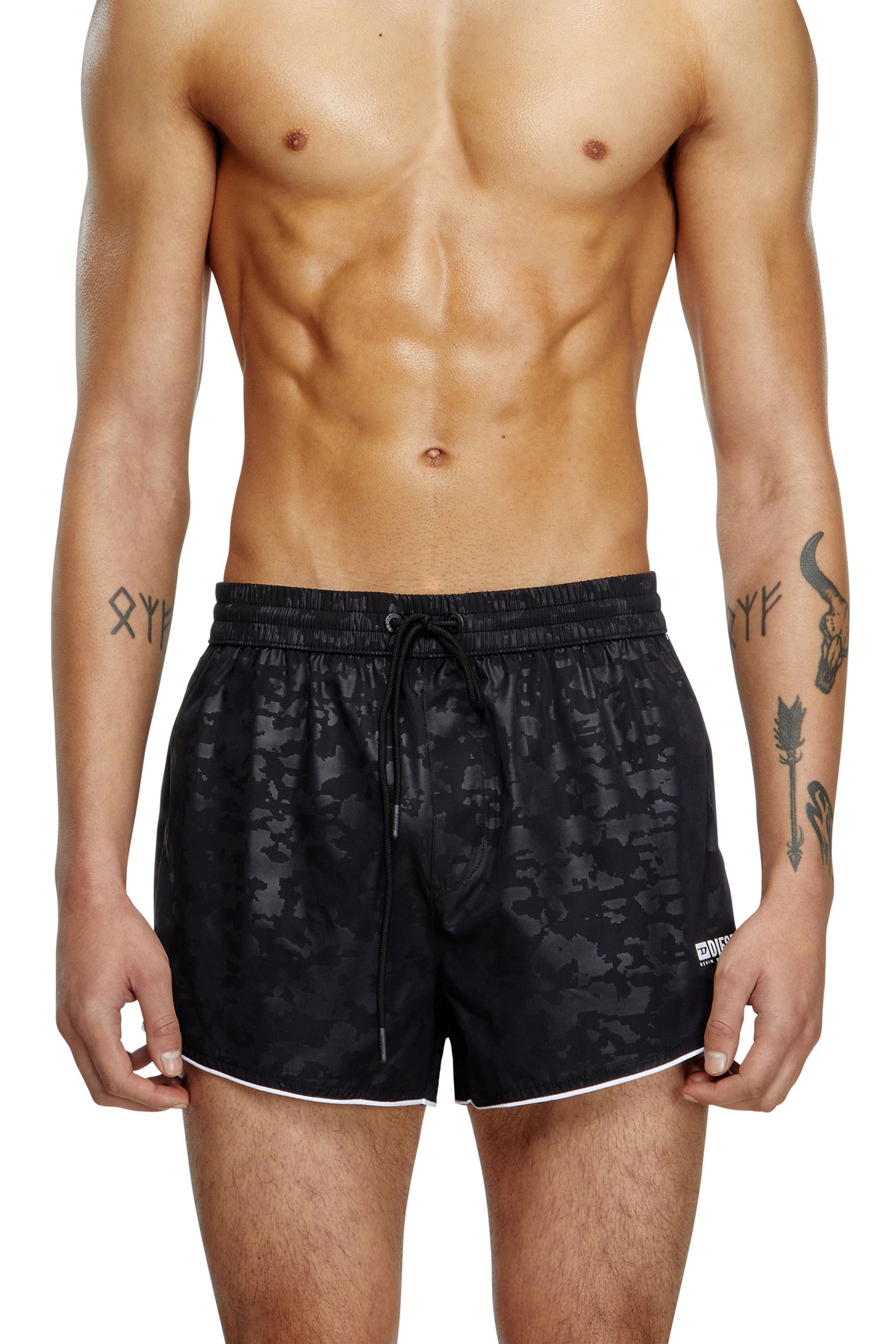 Diesel Swim shorts with pixelated camo motif - Swim shorts Mens in ...