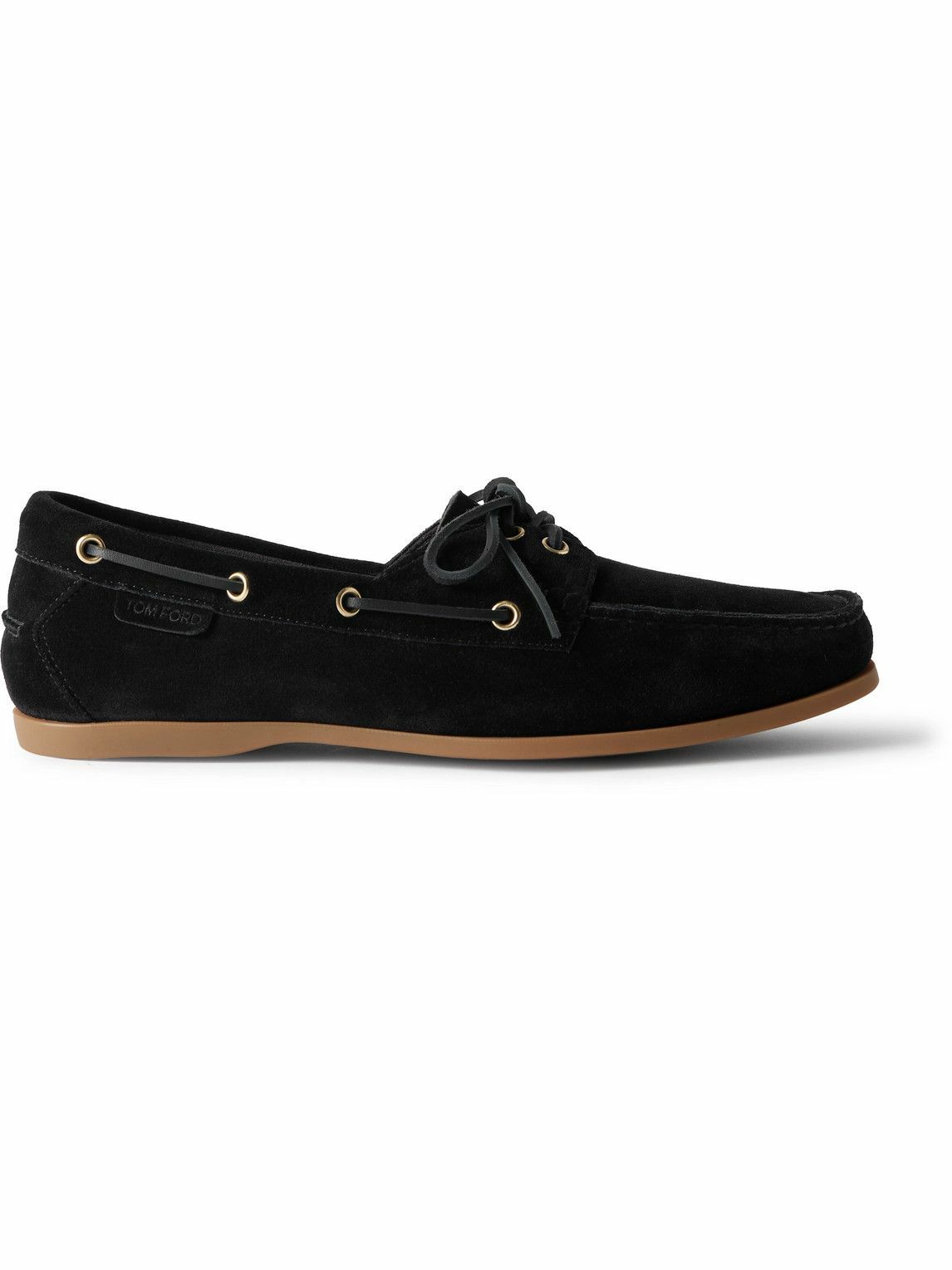TOM FORD - Robin Suede Boat Shoes - Black TOM FORD