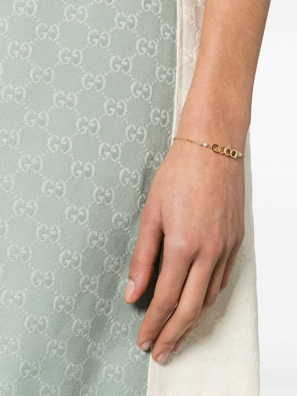 Gucci Gold-Tone Gucci Letter Bracelet Gucci