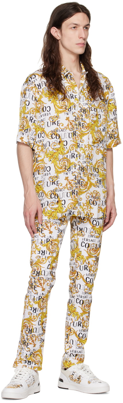 Versace Jeans Couture White Button Shirt Versace