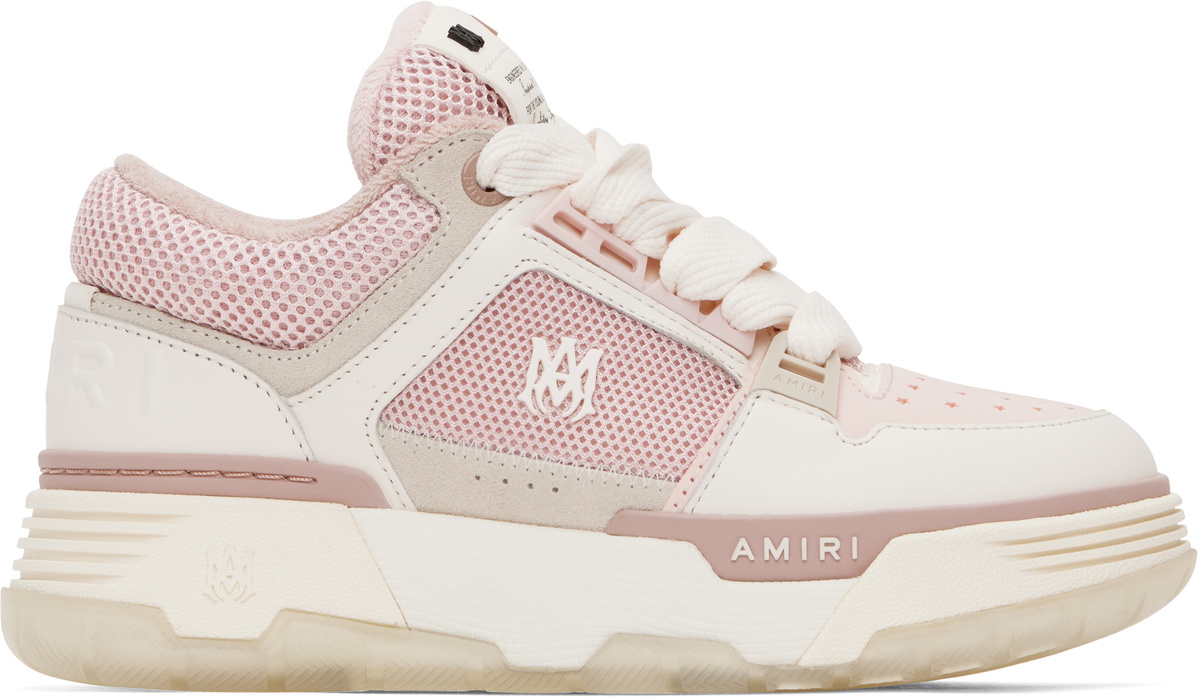 AMIRI White & Pink MA-1 Sneakers Amiri
