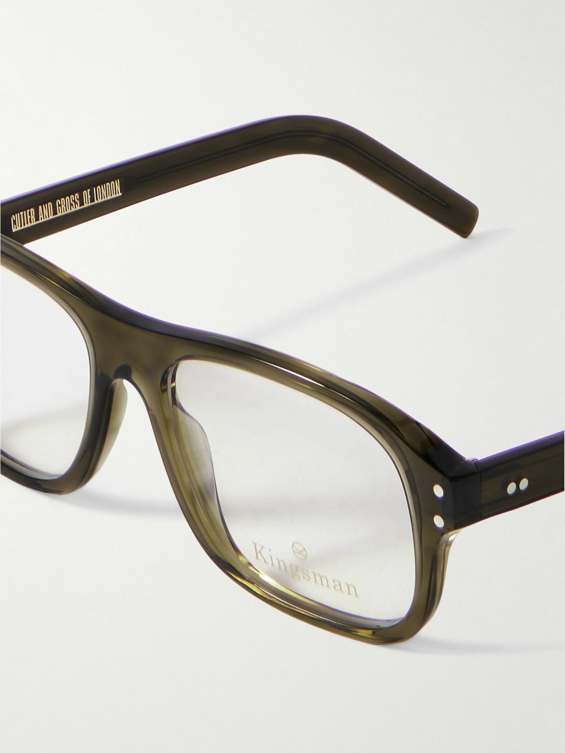 Kingsman - Cutler and Gross Square-Frame Acetate Optical Glasses Kingsman
