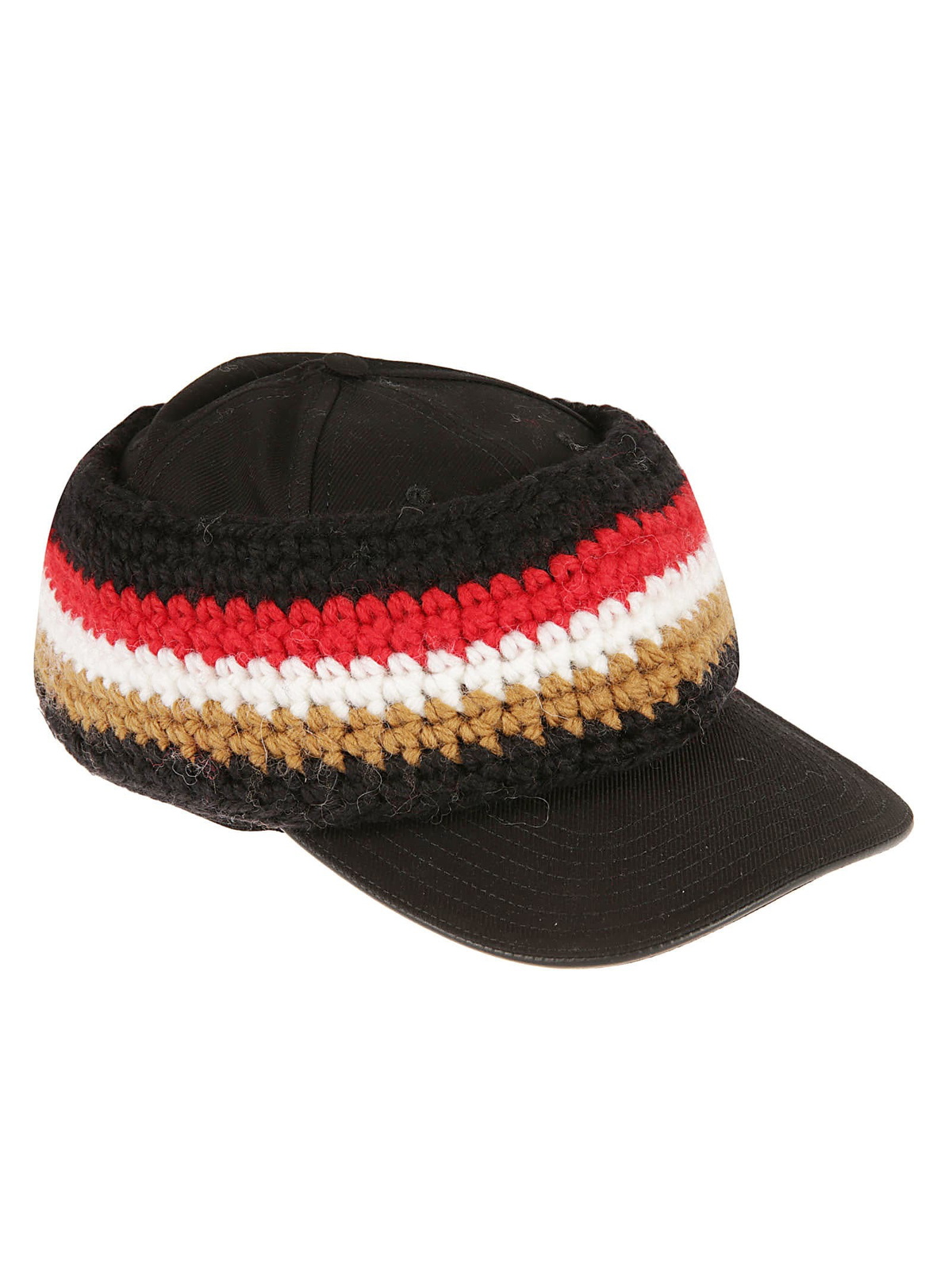 Burberry Stripe Knit Headband Baseball Cap Burberry