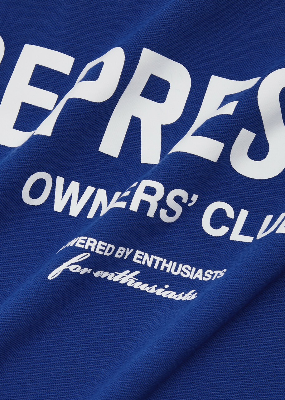 Represent Owners Club Logo Cotton T-shirt Blue Represent