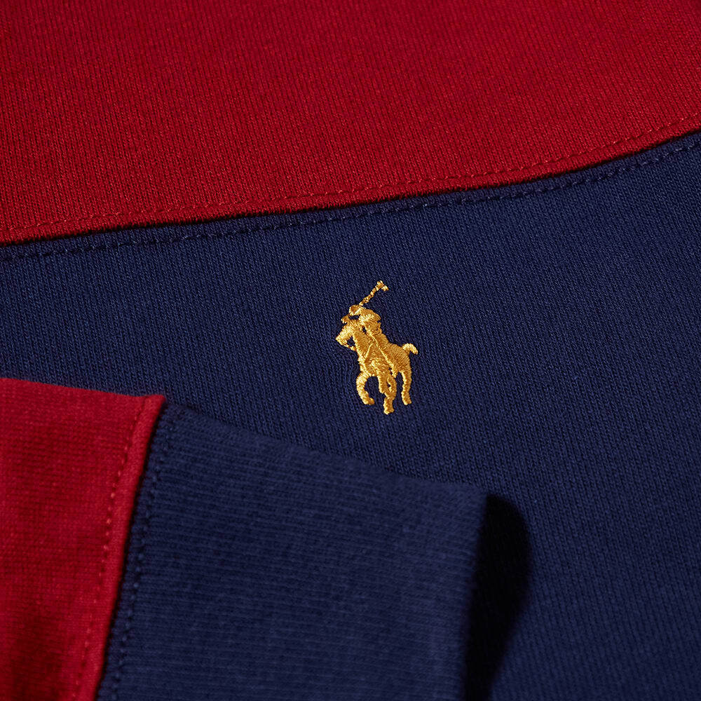 Polo Ralph Lauren Men's Striped Rugby Shirt in Newport Navy/Holiday Red Polo Ralph Lauren