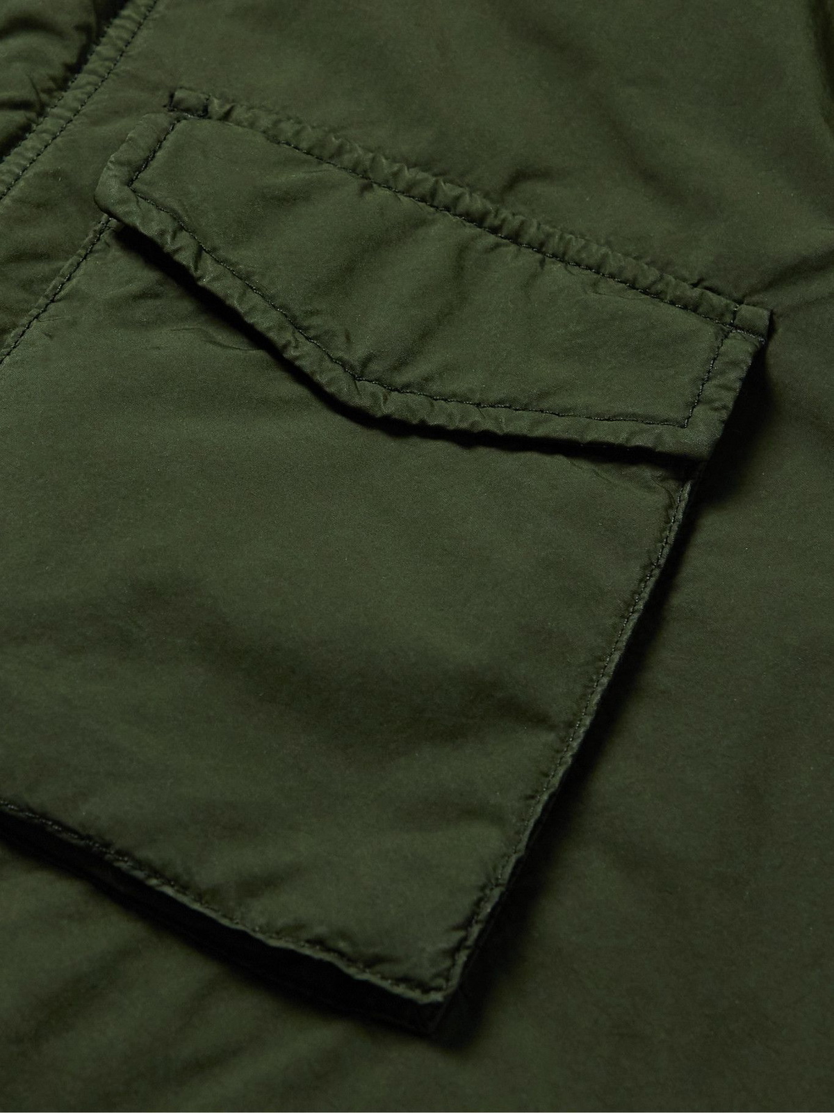 Aspesi - Garment-Dyed Padded Shell Field Jacket - Green Aspesi