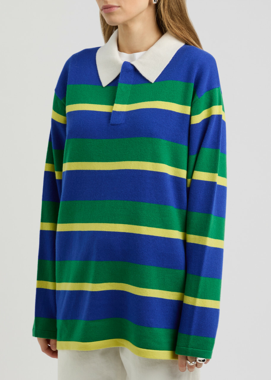 Guest In Residence Striped Cashmere Rugby Jumper Multicoloured Guest in ...