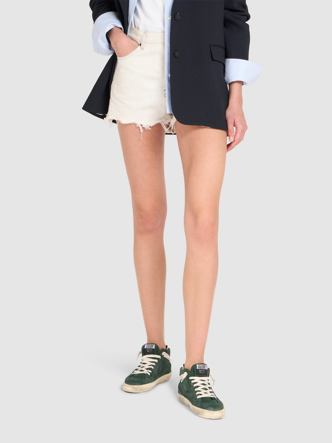 GOLDEN GOOSE 20mm Mid Star Suede Sneakers Golden Goose Deluxe Brand