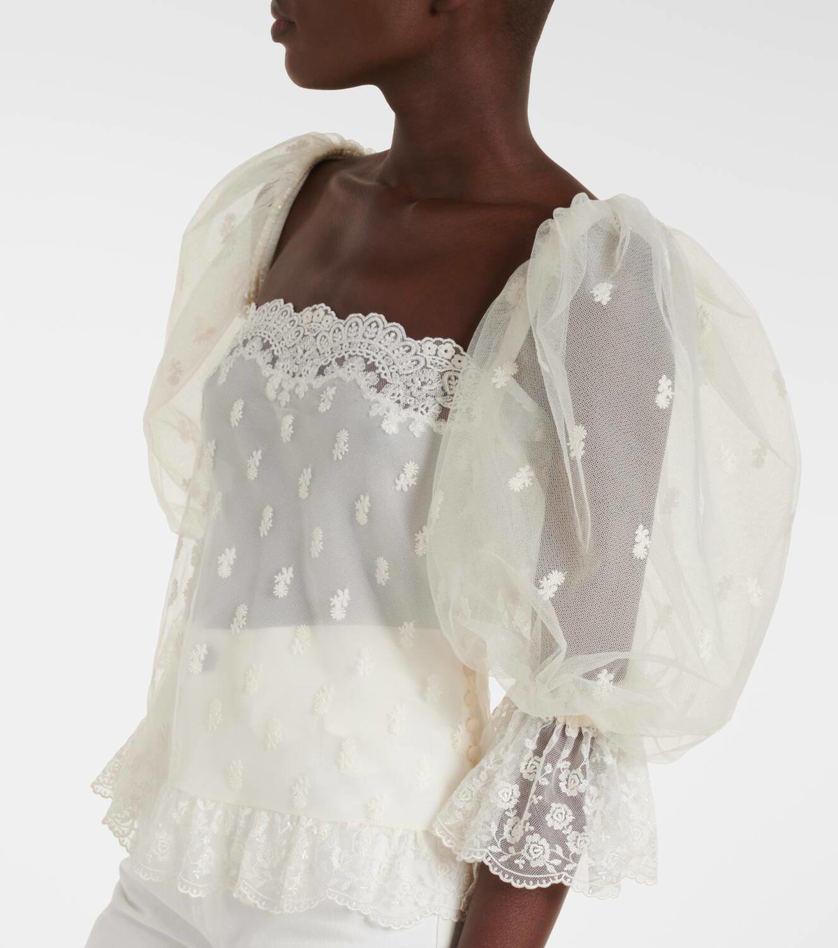 Chloé Embroidered lace blouse Chloe