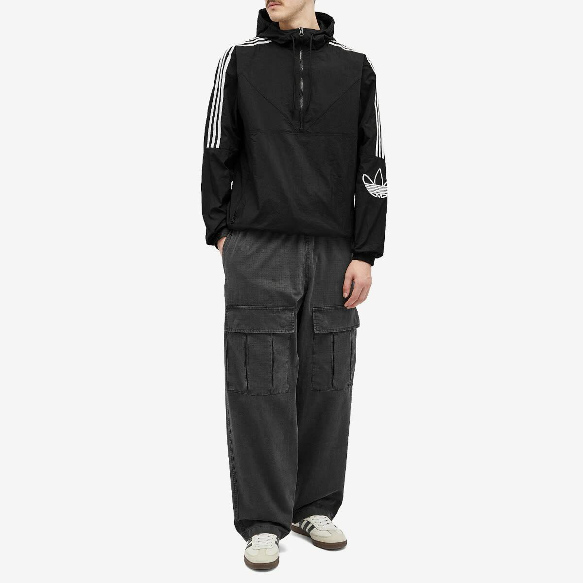 Adidas Men's Skate Classic Anorak Jacket in Black adidas