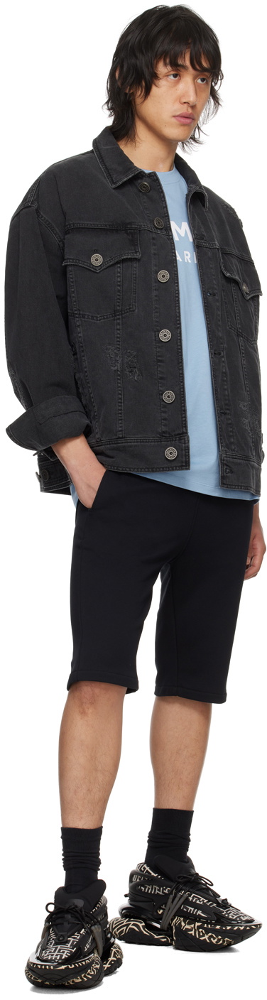 Balmain Blue Print T-Shirt Balmain