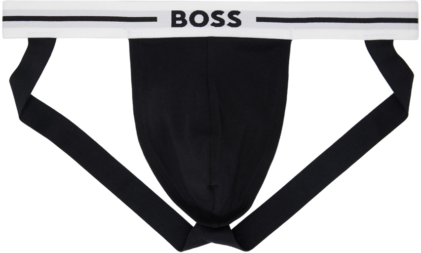 BOSS Three-Pack Jacquard Logo Jock Straps BOSS