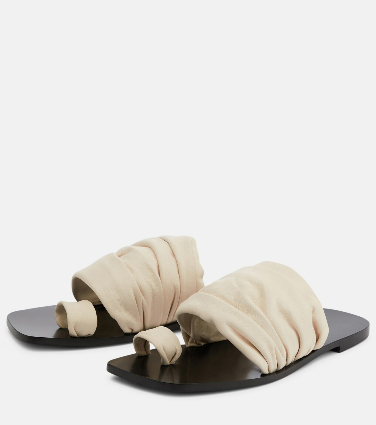 The Row - Drape leather sandals The Row