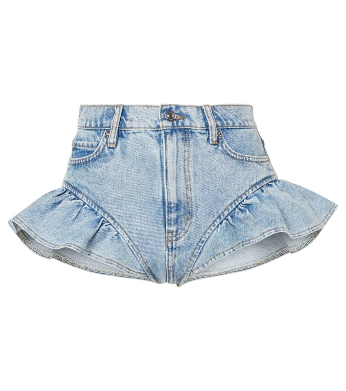 Frame Ruffle Bloomer denim shorts Frame Denim