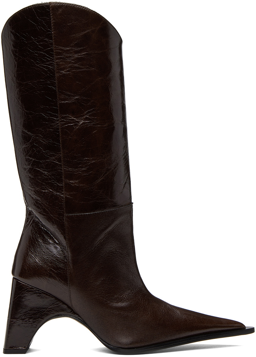 Coperni Brown Bridge Cowboy Boots Coperni
