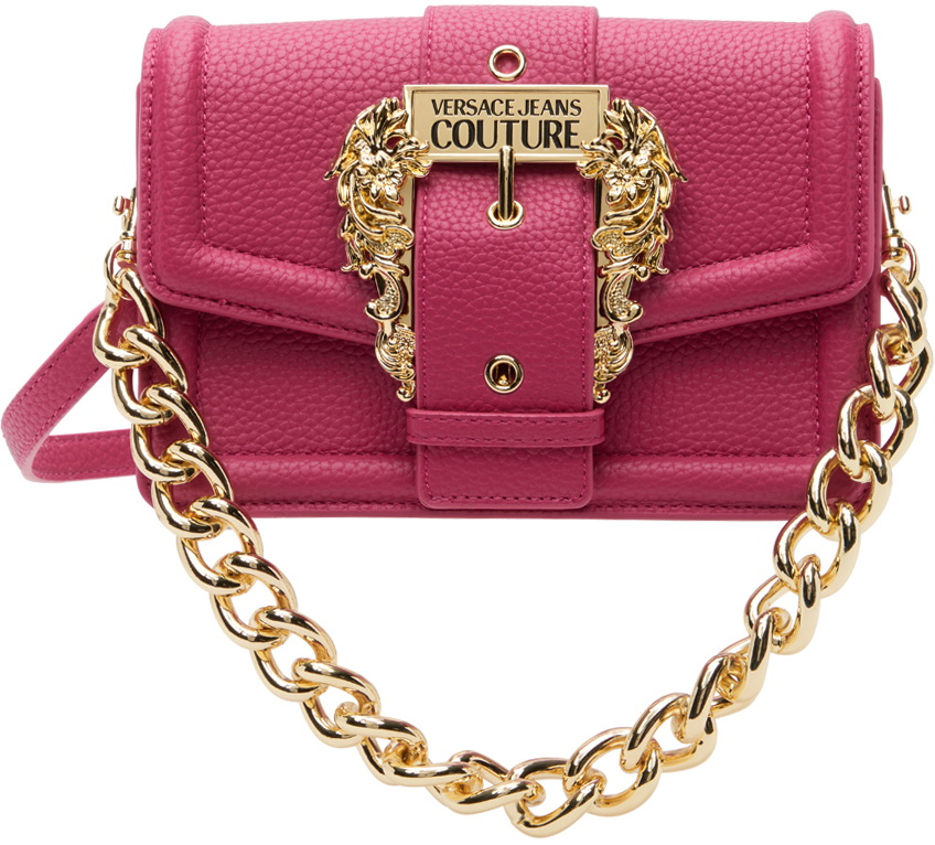 Versace Jeans Couture Pink Curb Chain Bag Versace