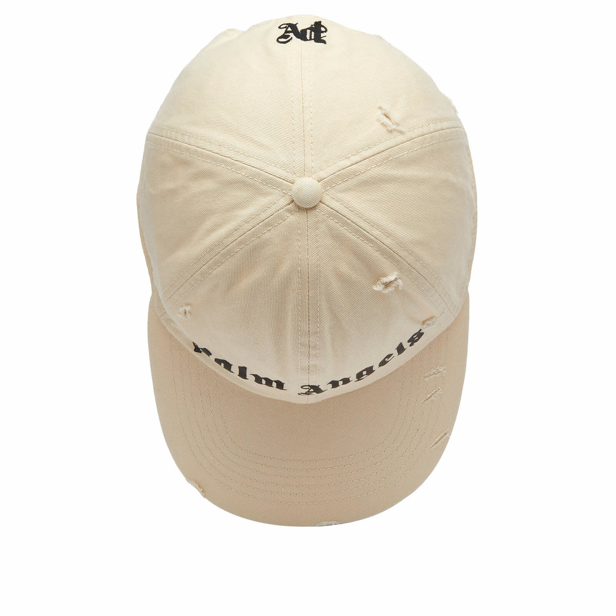 Palm Angels Men's Monogram Cap in Black Palm Angels