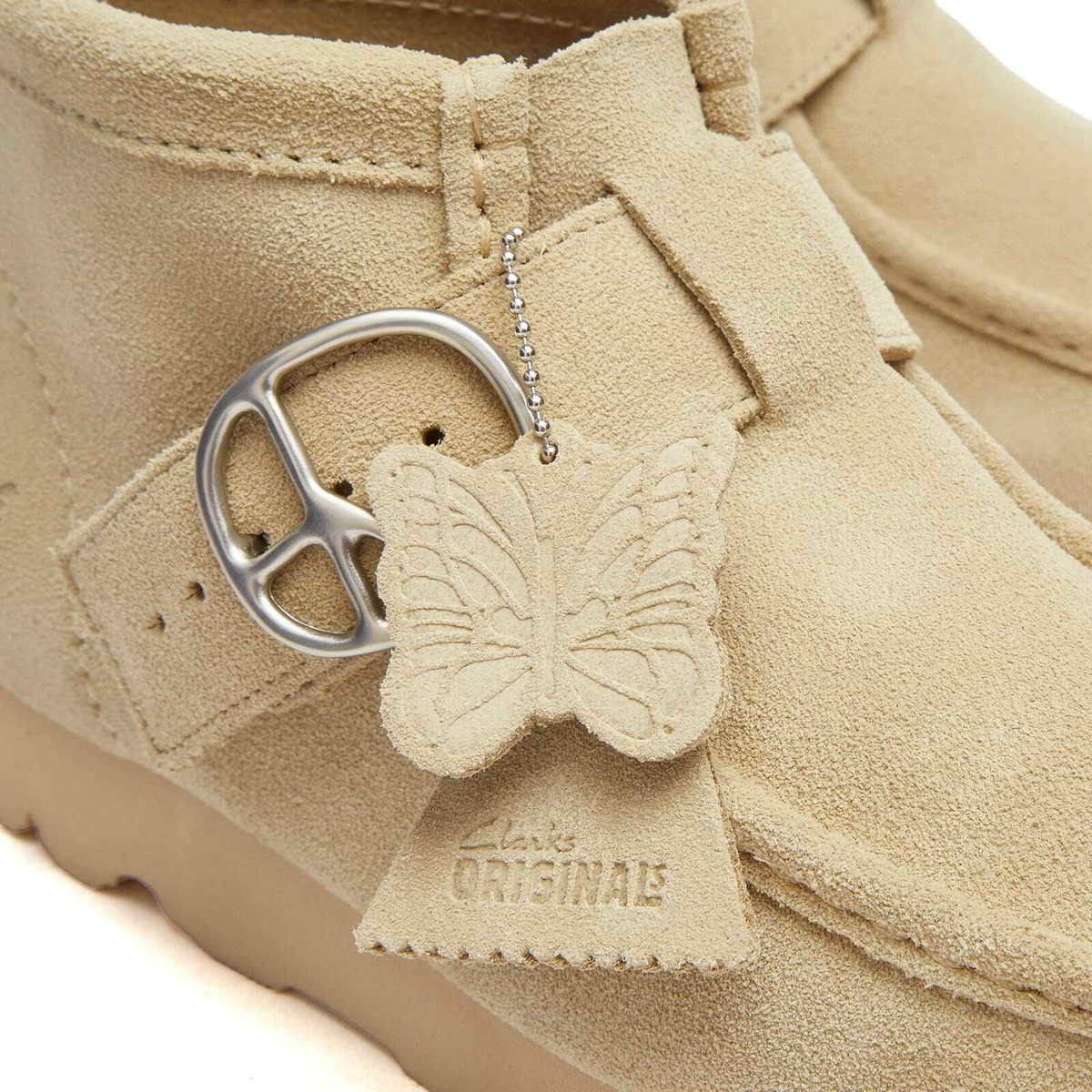 Clarks Originals x Needles Wallabee Strap Boot in Maple Suede Clarks ...