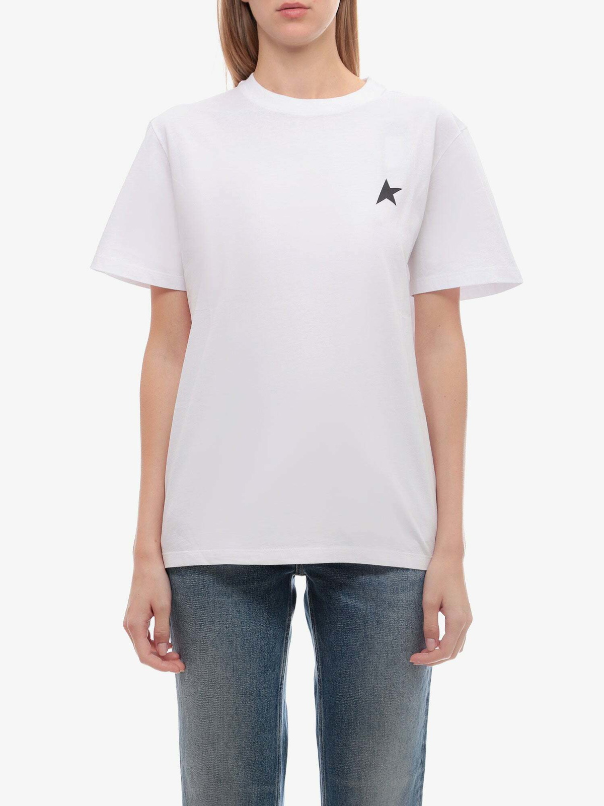 Golden Goose Deluxe Brand T Shirt White Womens Golden Goose Deluxe Brand
