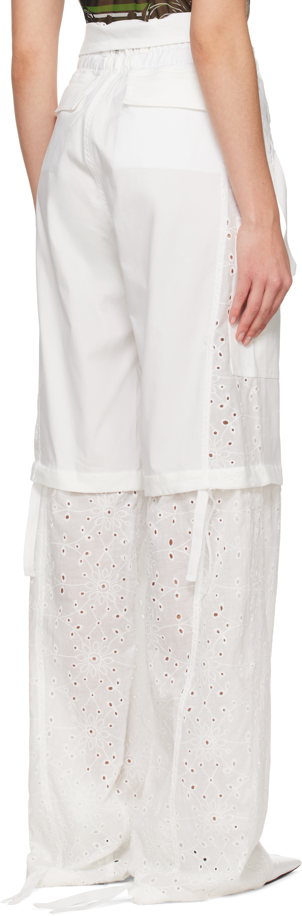 Ottolinger White Baggy Cargo Pants Ottolinger