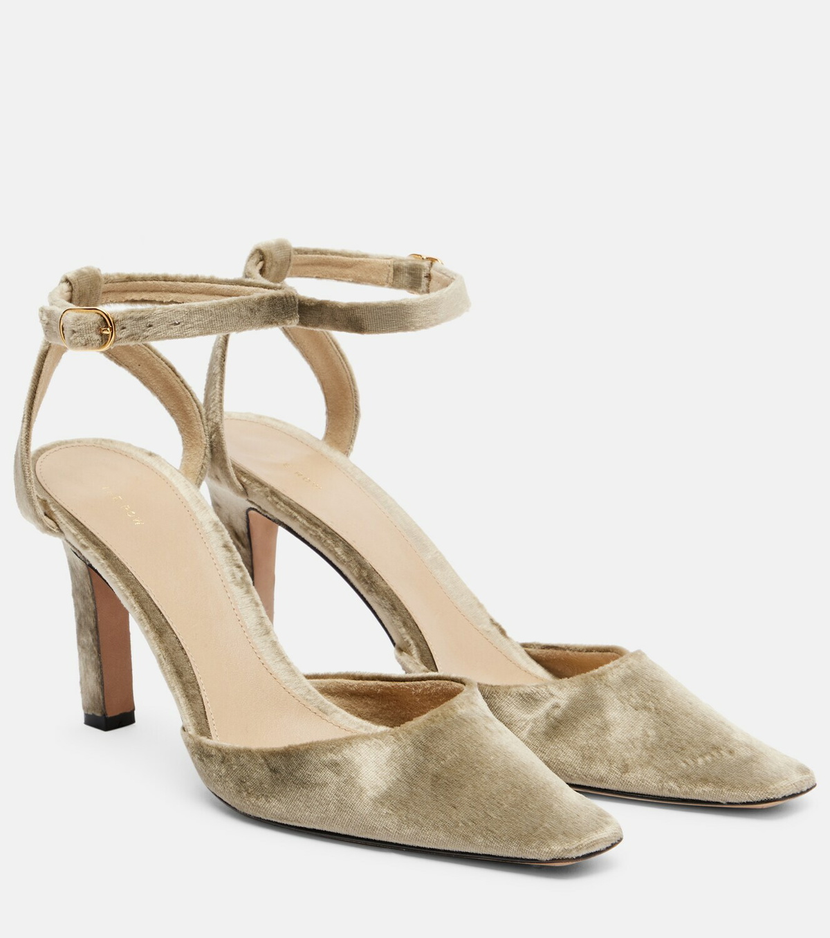 The Row Carla 80 velvet pumps The Row