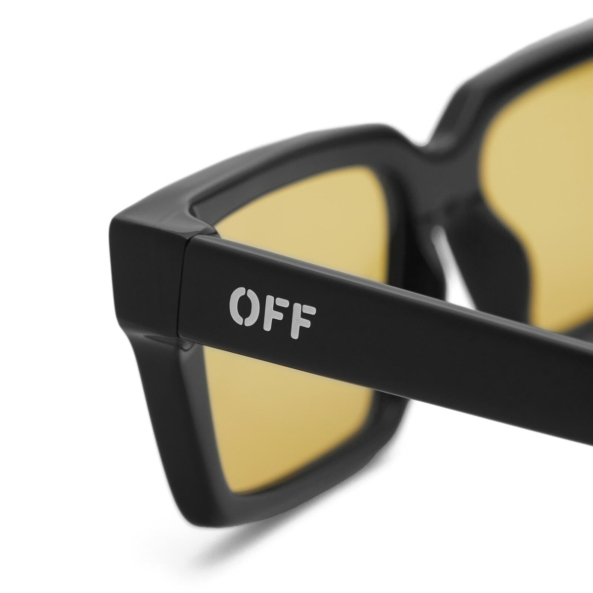 Off-White Sunglasses Men's Off-White Warren Sunglasses in Black/Yellow ...