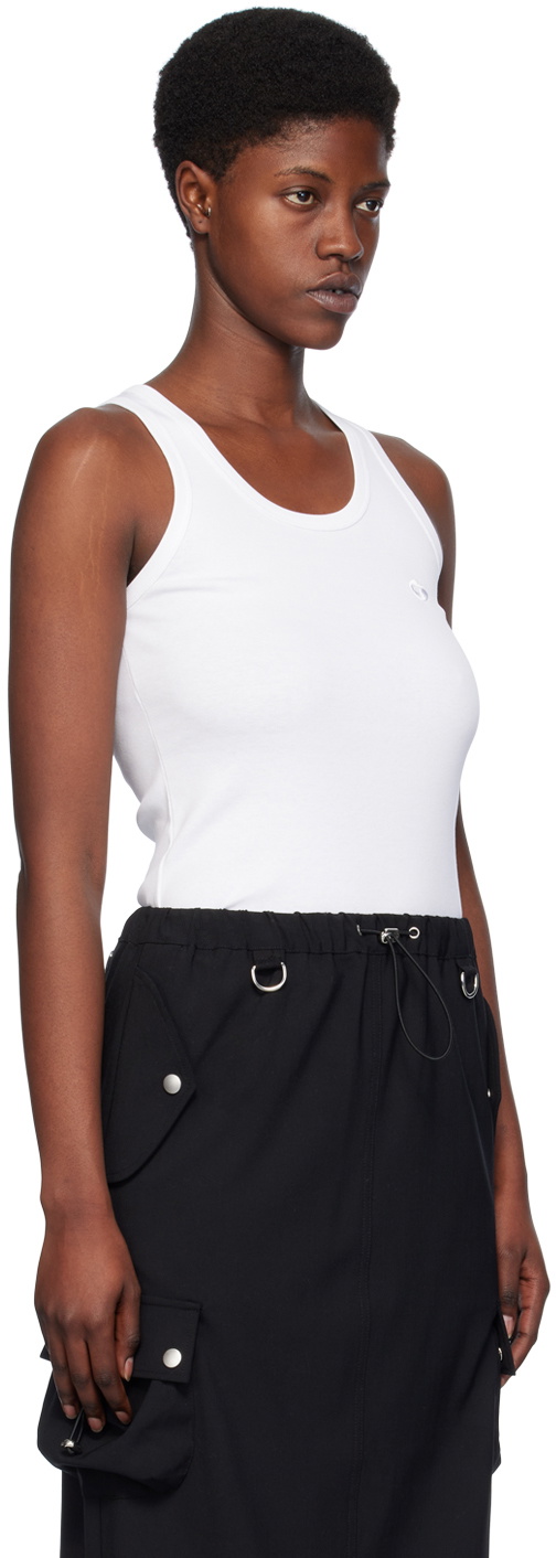 Coperni White Embroidered Tank Top Coperni