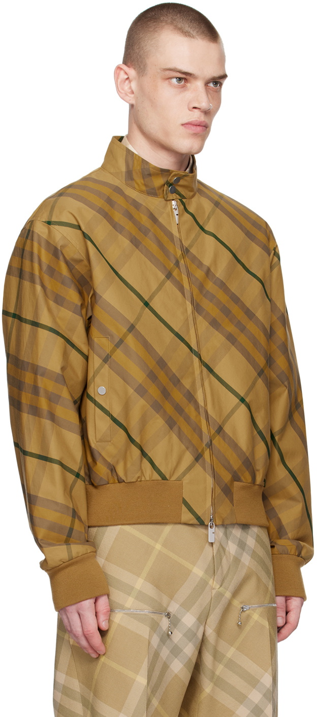 Burberry Yellow Check Bomber Jacket Burberry