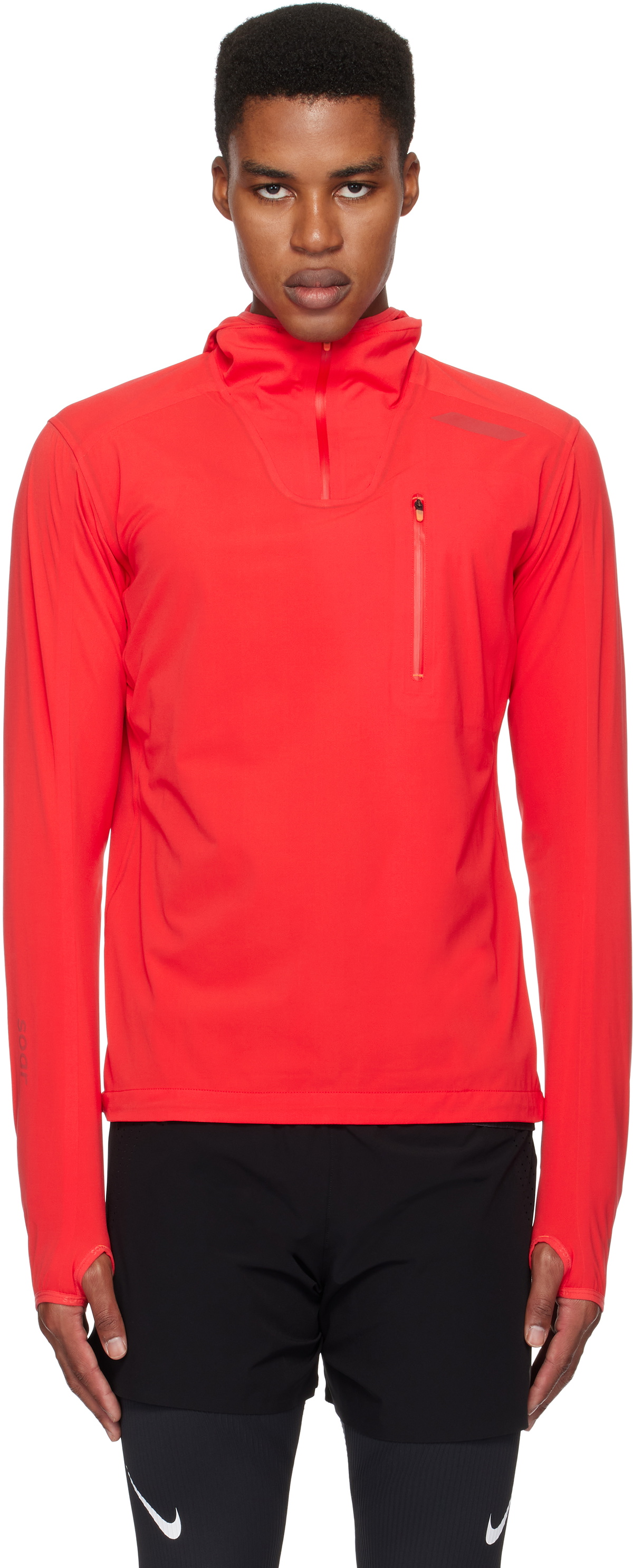 Soar Running Red Winter Anorak Jacket Soar Running