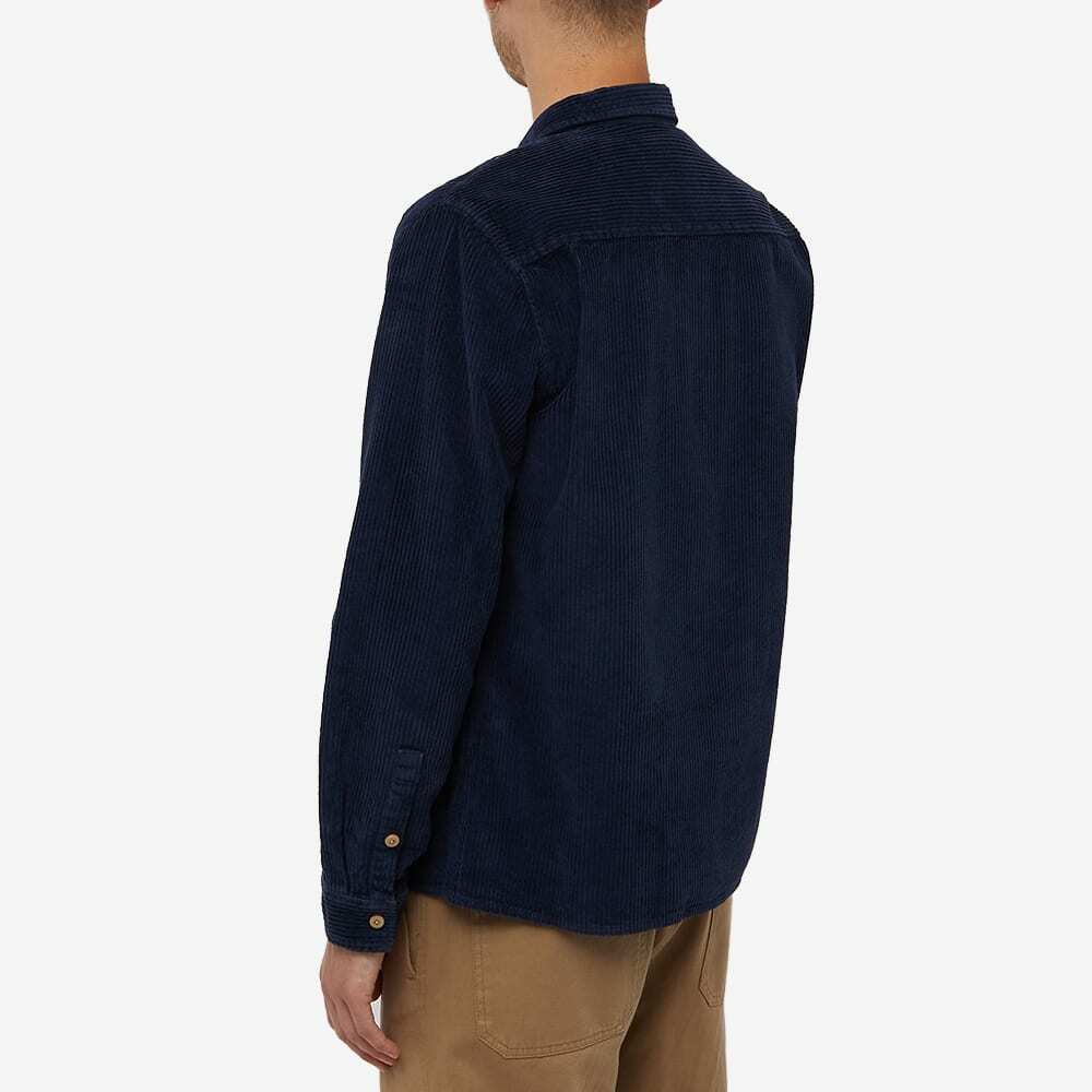 Folk Men's Heavy Cord Patch Shirt in Navy Folk