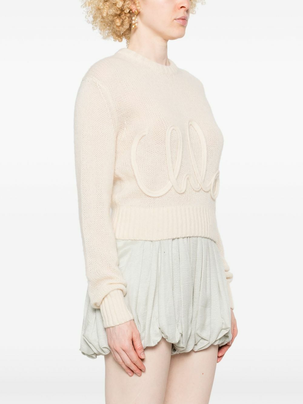 Chloé Logo-Embellished Sweater Chloe