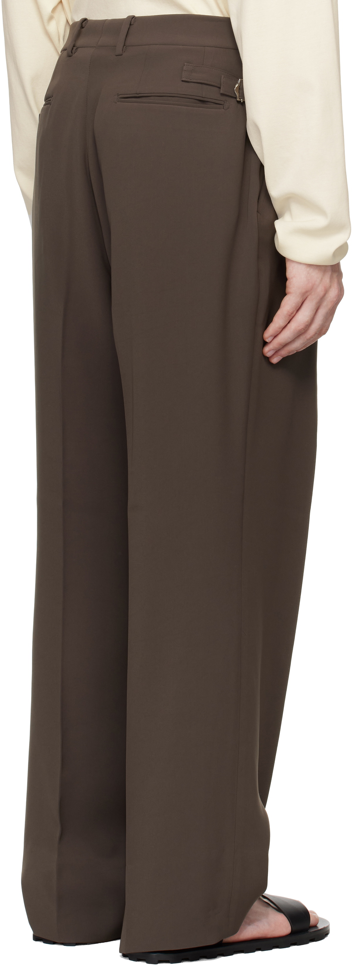 RAINMAKER KYOTO Brown Wide Trousers RAINMAKER KYOTO