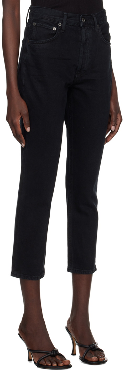 AGOLDE Black Riley Jeans AGOLDE