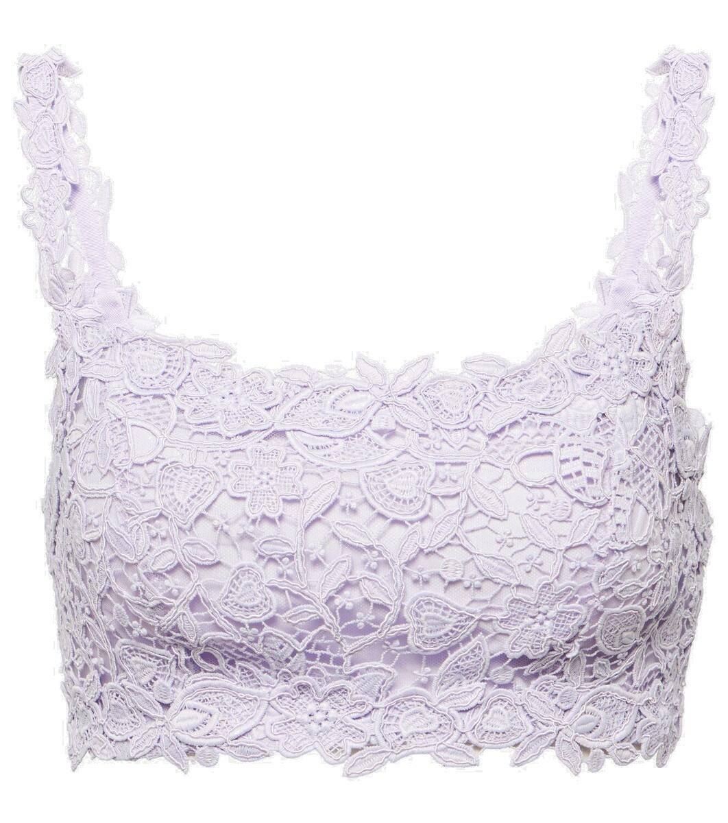 Carolina Herrera Lace guipure bra top Carolina Herrera