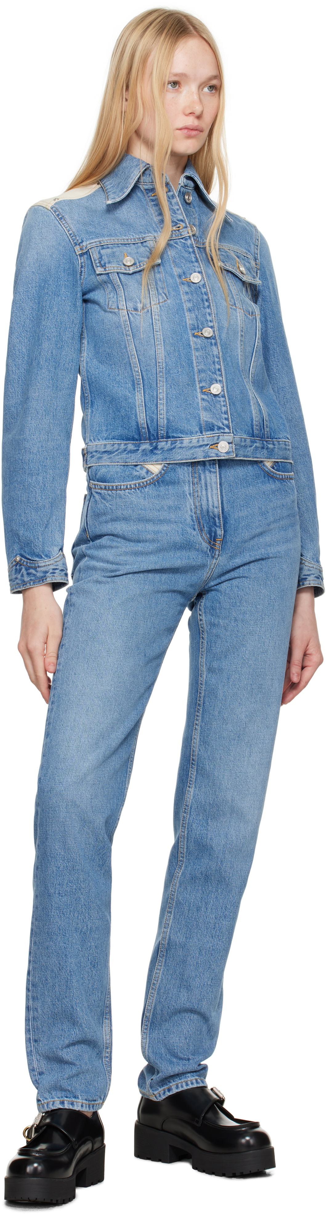 Givenchy Blue Slim Fit Yoke Jeans Givenchy