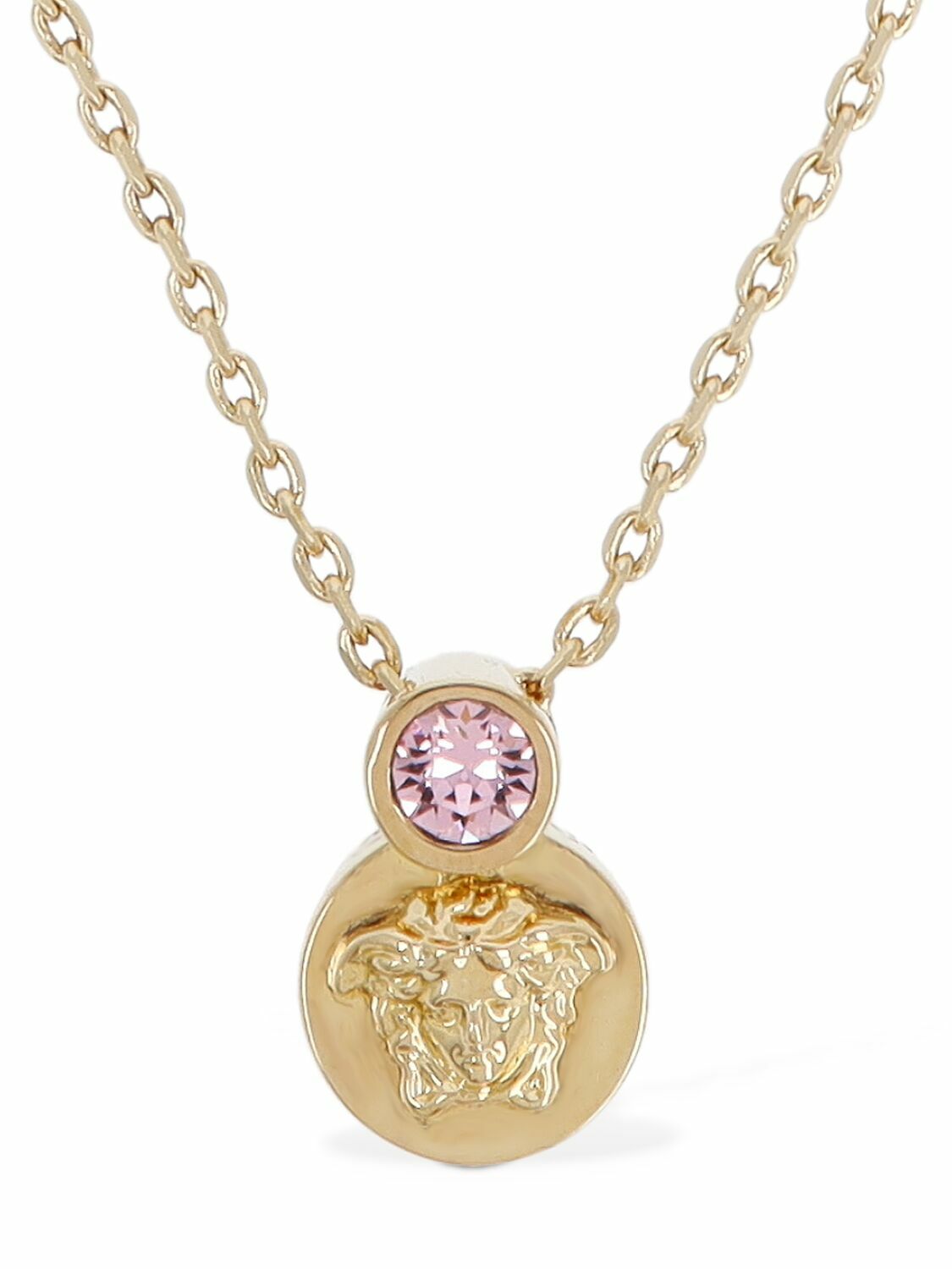 VERSACE - Medusa Crystal Charm Necklace Versace