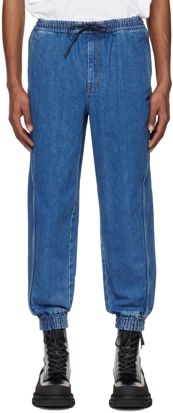 Juun.J Blue Drawstring Jeans Juun.J
